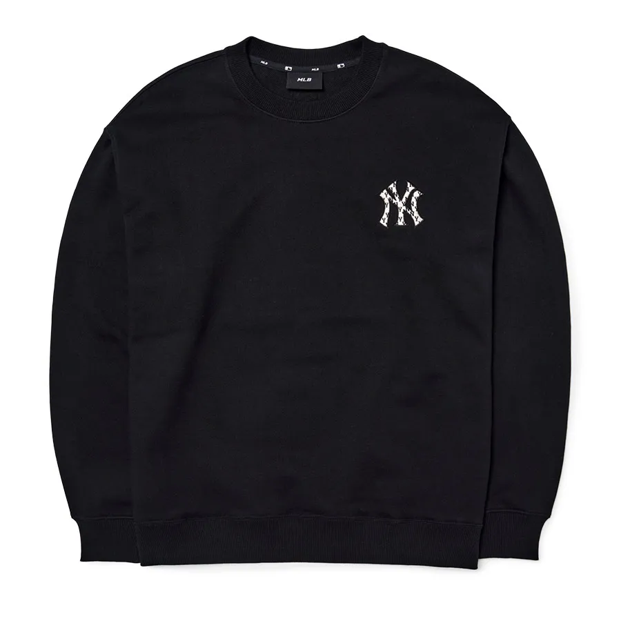 Áo Nỉ Sweater MLB Monogram Logo Overfit Sweatshirt New York Yankees ...