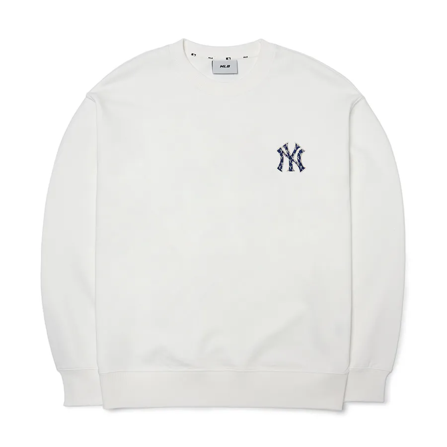 Áo Nỉ Sweater MLB Monogram Logo Overfit Sweatshirt New York Yankees ...