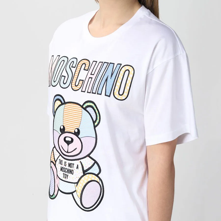 Mua Áo Phông Moschino Couture Teddy Bear Cotton T-Shirt D V0707 0441 2001 Màu Trắng - Moschino ...