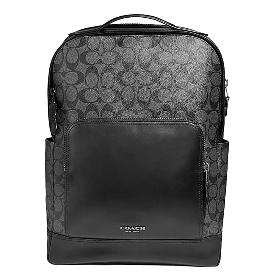 Balo Coach Nam Graham Backpack In Signature Canvas F38755 Màu Đen Xám ...