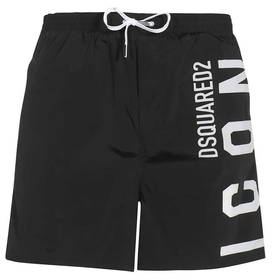 Quần Shorts Dsquared2 D7N583950 BE ICON Swim Shorts Black Màu Đen Size ...