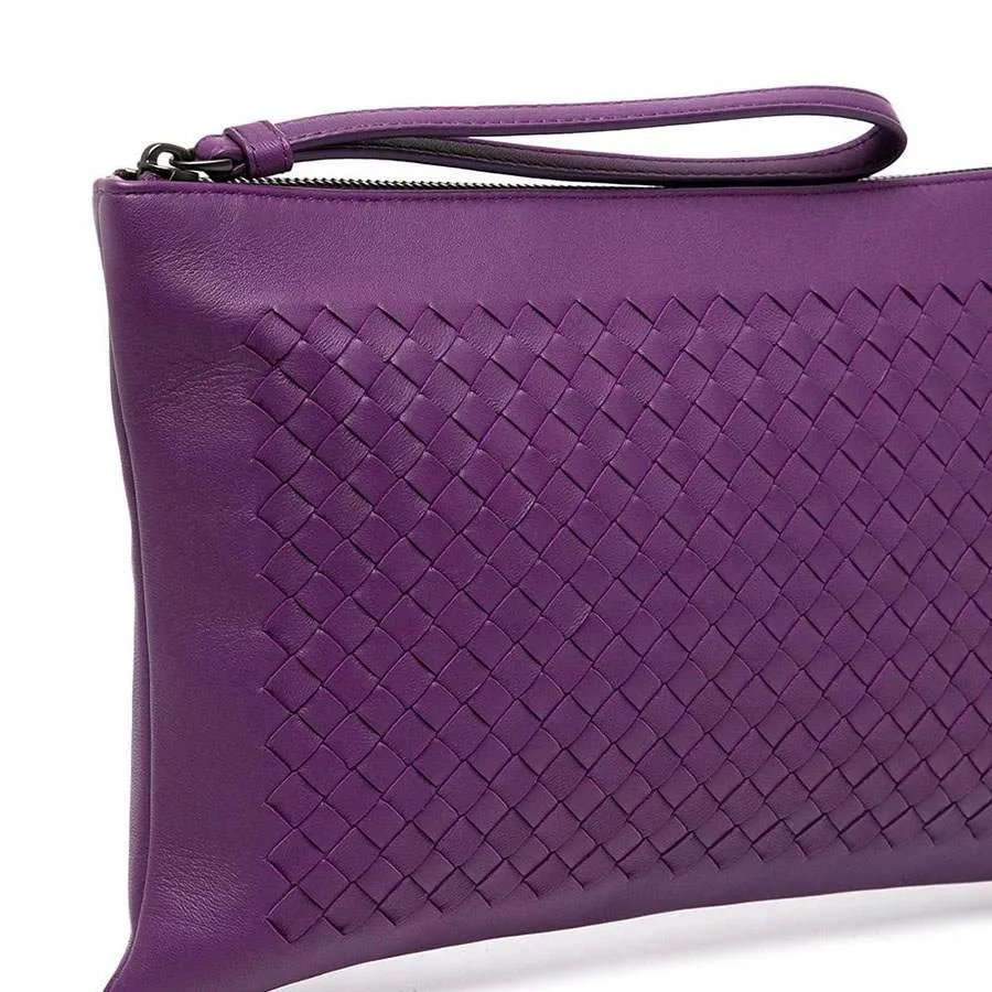 Mua Túi Cầm Tay Bottega Veneta Pre-Owned Intrecciato Clutch Bag Màu Tím ...