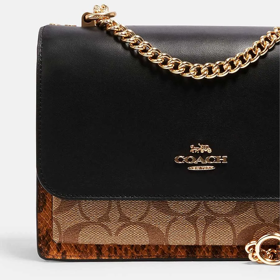 Klare Crossbody In Blocked Signature Canvas