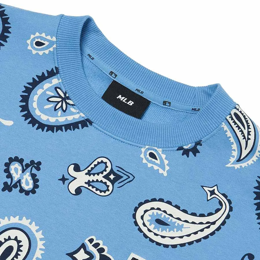 Mua Áo Nỉ Sweater MLB Paisley Front Panel Pattern Overfit Sweatshirt LA ...
