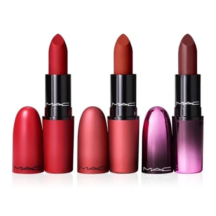Set 3 Thỏi Son MAC Kiss Of Magic Lip Kit 3 Lipstick Tông Đỏ | Vua Hàng Hiệu