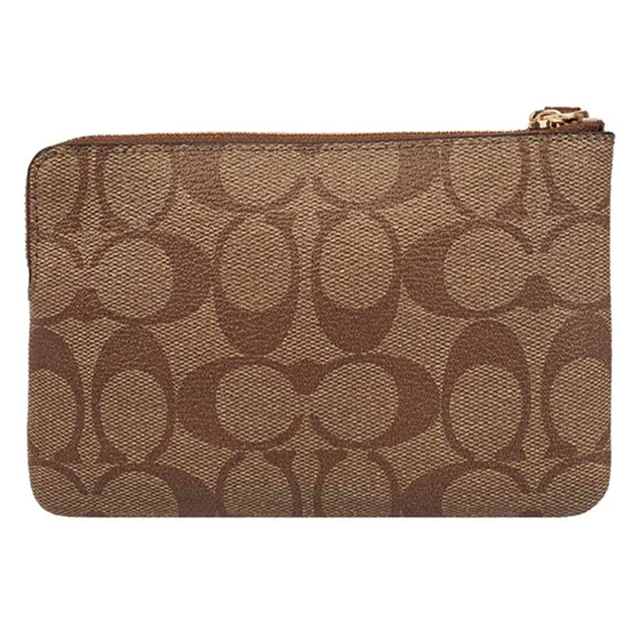 Mua Túi Cầm Tay Coach Corner Zip Wristlet In Signature Canvas F58035 ...
