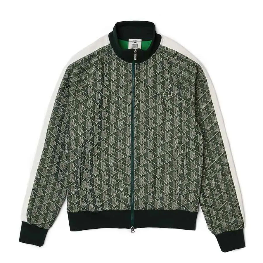 Áo Khoác Lacoste Unisex Live Monogram Patterned Jacquard Zip Jacket ...