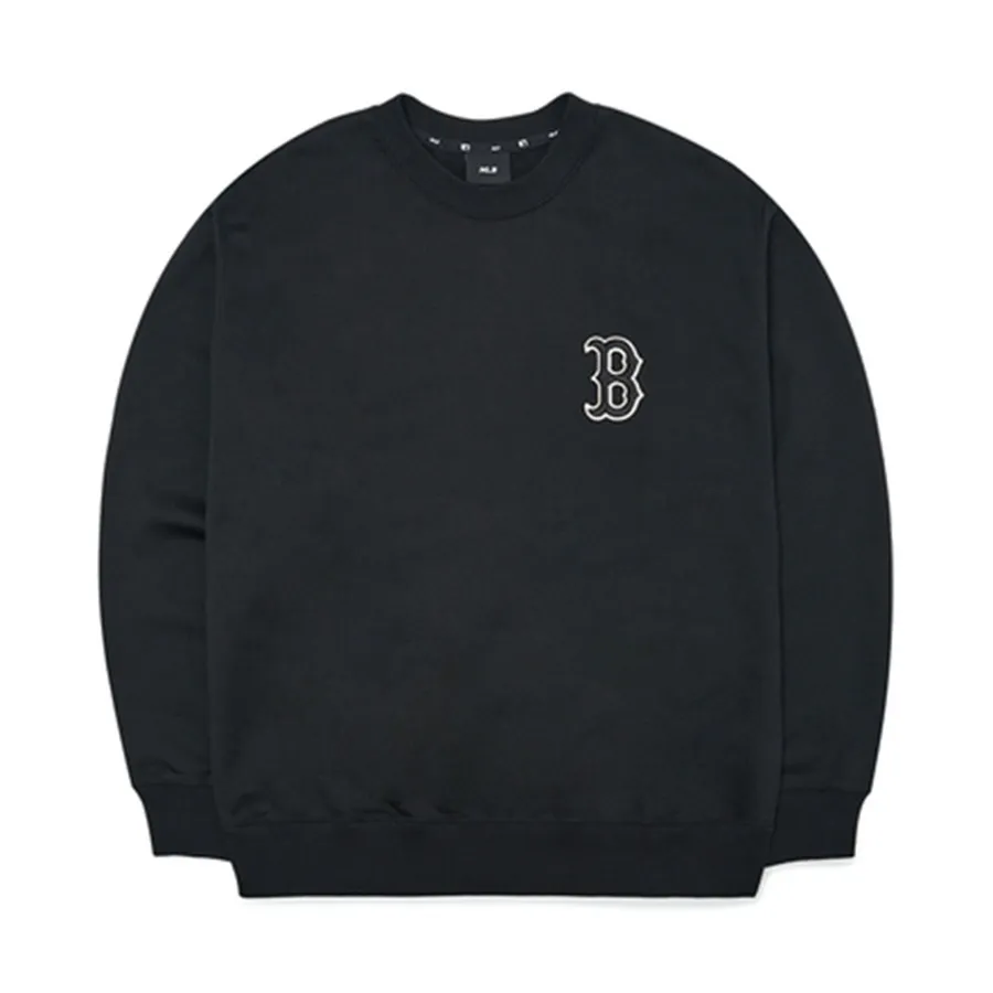 Áo Nỉ Sweater MLB Checkerboard Big Logo Overfit Sweatshirt Boston Red ...