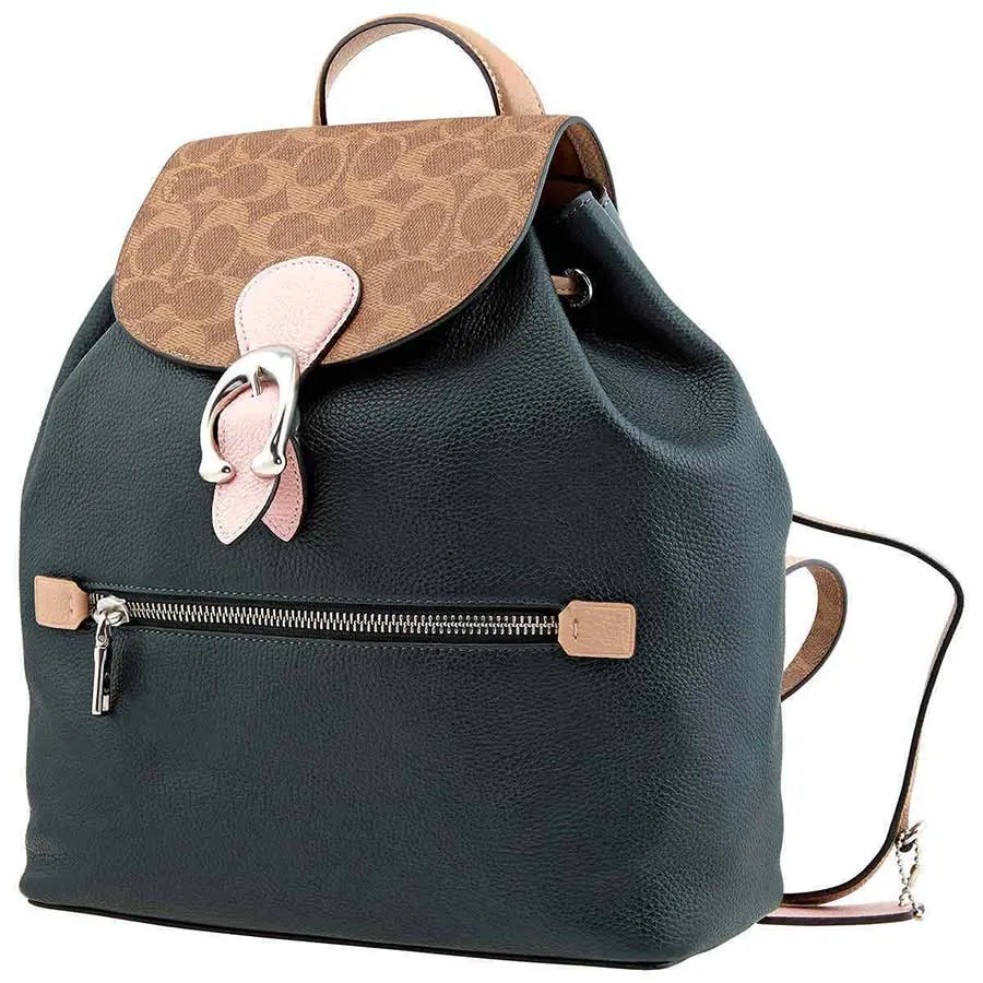 Order Balo Coach Ladies Signature Evie Backpack In Dark Green 4149 ...