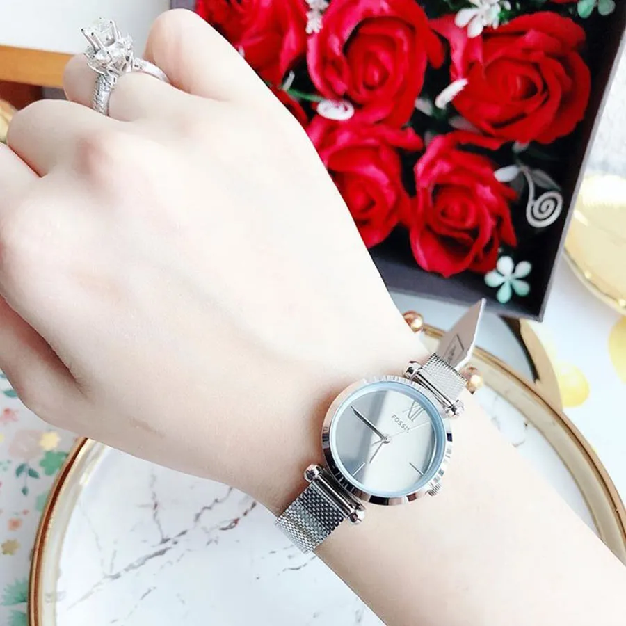 Mua Đồng Hồ Nữ Fossil Tillie Mini Silver Mesh Stainless Steel BQ3535 ...