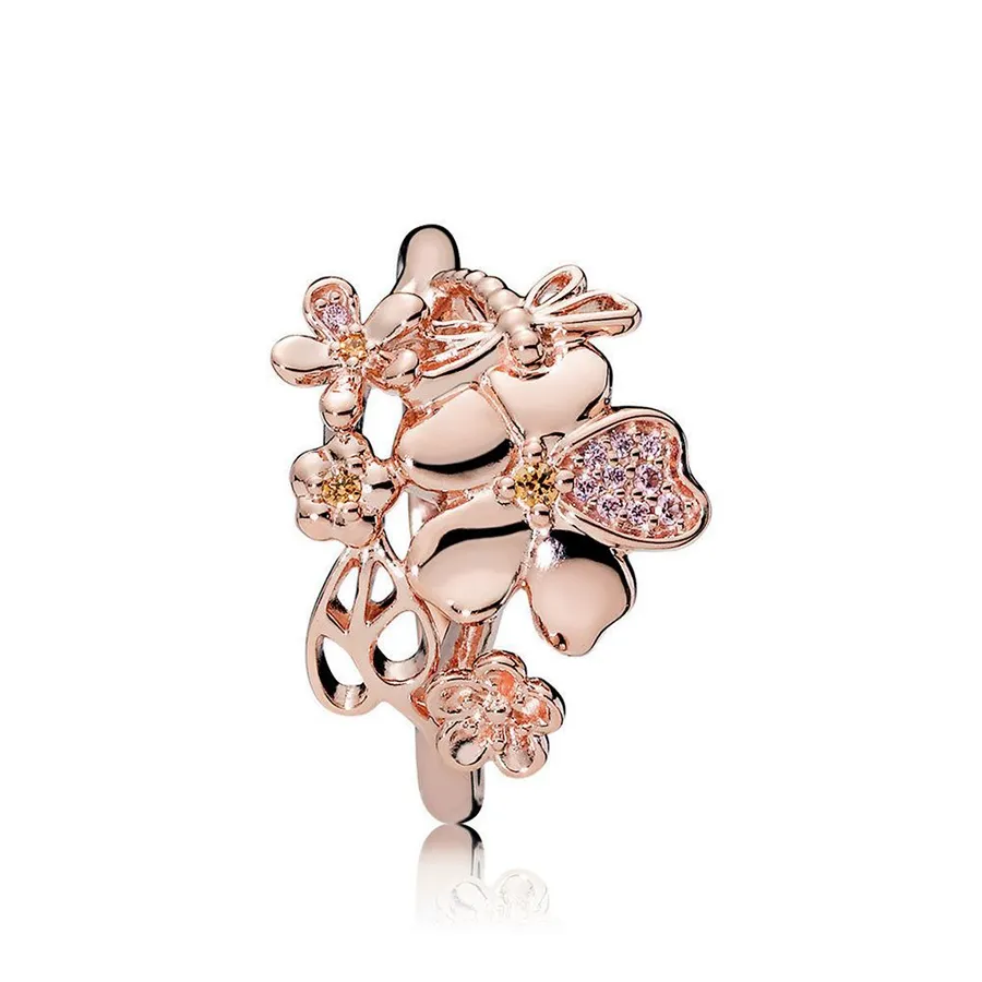 Mua Nhẫn Pandora Rose Wildflower Meadow Ring 187083NPRMX Màu Vàng Hồng ...