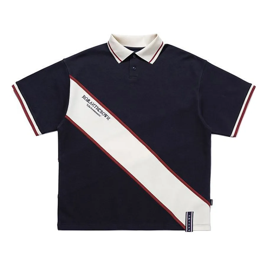 Áo Polo Romantic Crown Logo Màu Xanh Navy | Vua Hàng Hiệu