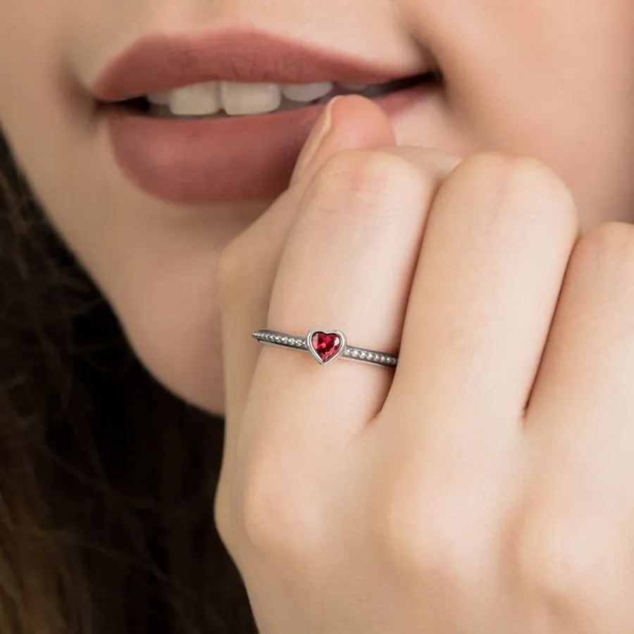 Mua Nhẫn Pandora One Love Scarlet Synthetic Corundum Ring 190896SGR Màu ...