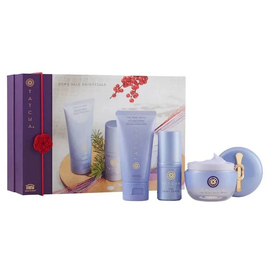 Set Dưỡng Da Tatcha Dewy Skin Essentials 3 Món | Vua Hàng Hiệu