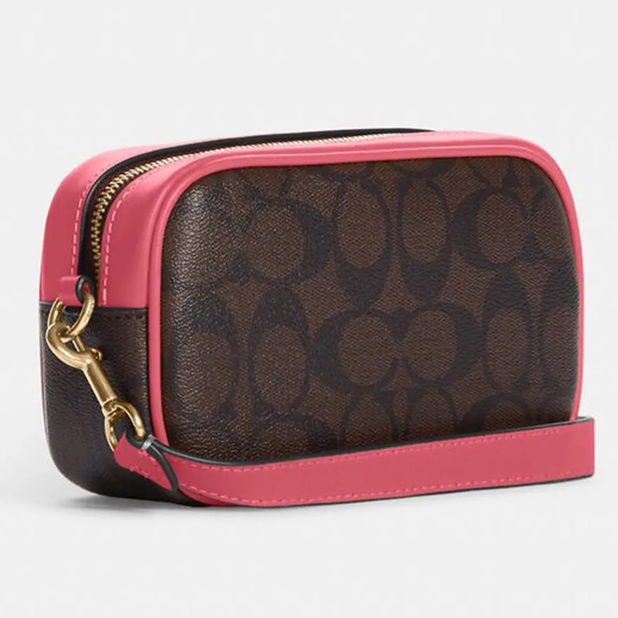 Mua Túi Cầm Tay Coach Jamie Wristlet In Signature Canvas With Varsity ...