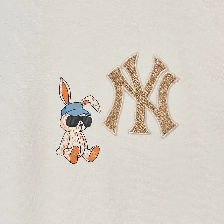 Mua Áo Nỉ Sweater MLB Rabbit Mega Overfit New York Yankees 3AMTQ0131-50CRS Màu Trắng - MLB - Mua ...