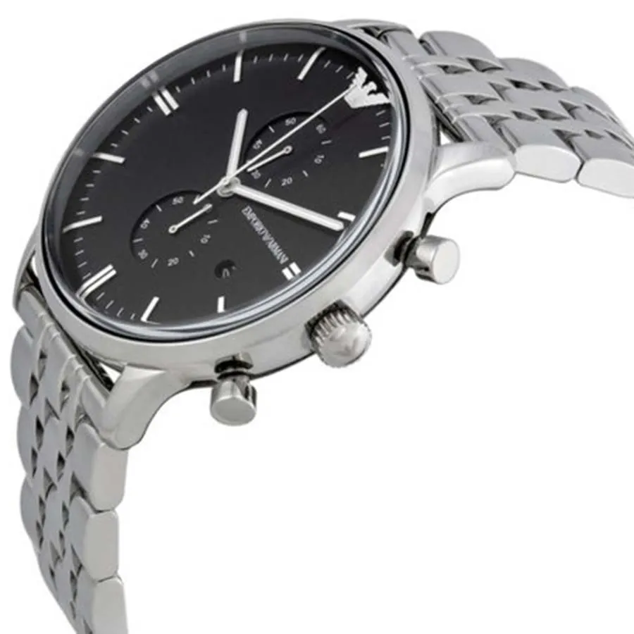 Mua Đồng Hồ Nam Emporio Armani AR0389 Màu Đen Bạc - Emporio Armani ...