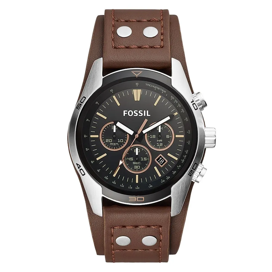 Đồng Hồ Nam Fossil Coachman Ch2891 Dây Da Màu Nâu Vua Hàng Hiệu