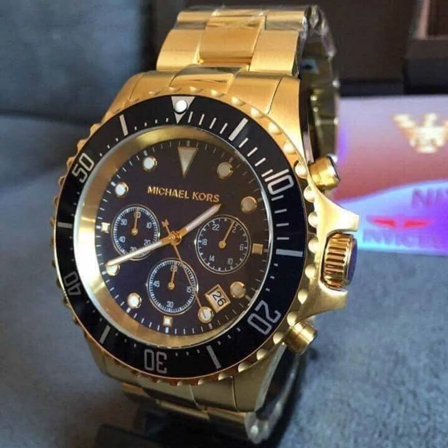 Mua Đồng Hồ Nam Michael Kors MK8267 45mm Màu Xanh Vàng - Michael Kors ...