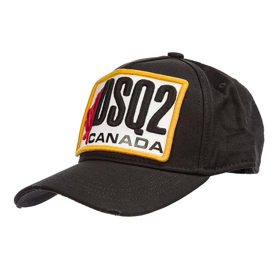 Mũ DSquared2 DSQ2 BCM0245 Patch Canada Baseball Cap Màu Đen | Vua Hàng Hiệu