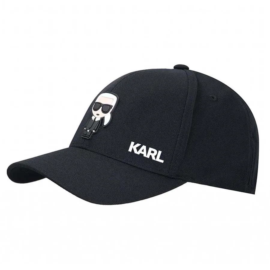 Mũ Karl Lagerfeld Baseball Cap-Black Màu Đen | Vua Hàng Hiệu