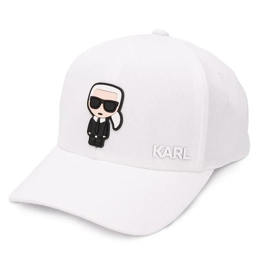 Mũ Karl Lagerfeld Ikonik Baseball Cap Màu Trắng | Vua Hàng Hiệu