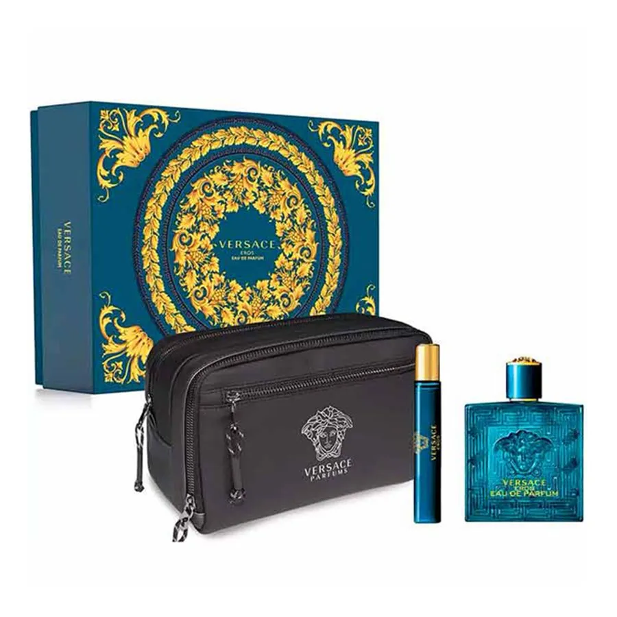 Mua Set Nước Hoa Nam Versace Eros Eau De Parfum Set (EDP 100ml + EDP 10ml + Túi) - Versace - Mua ...