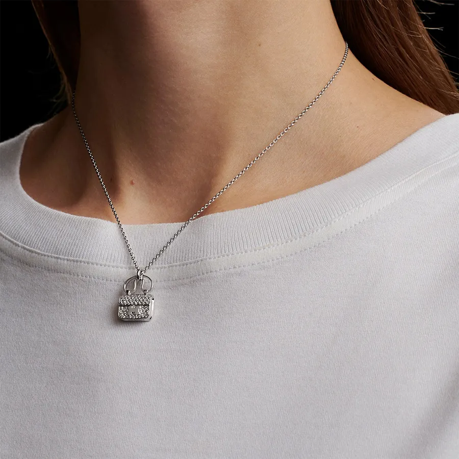 Mua Dây Chuyền Hermès Constance Charm Diamond Pendant Necklace Màu Bạc (Chế tác) - Hermès - Mua ...