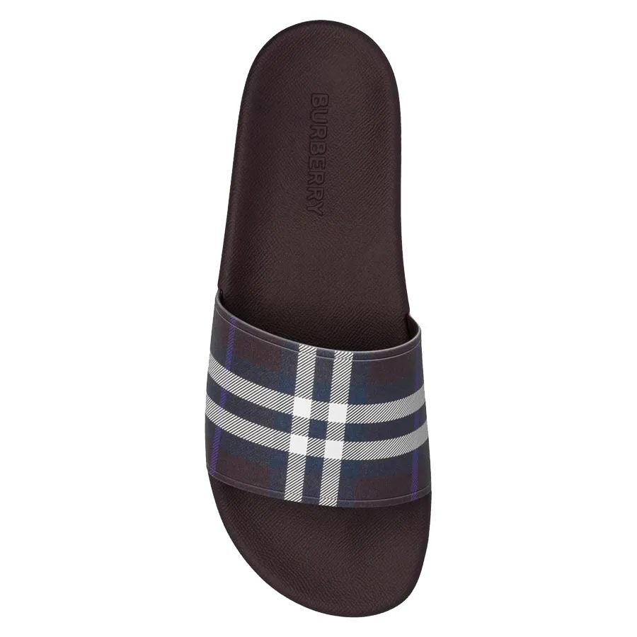 Mua Dép Burberry Furley Slides With Logo Kẻ Phối Màu Size 39 - Burberry ...