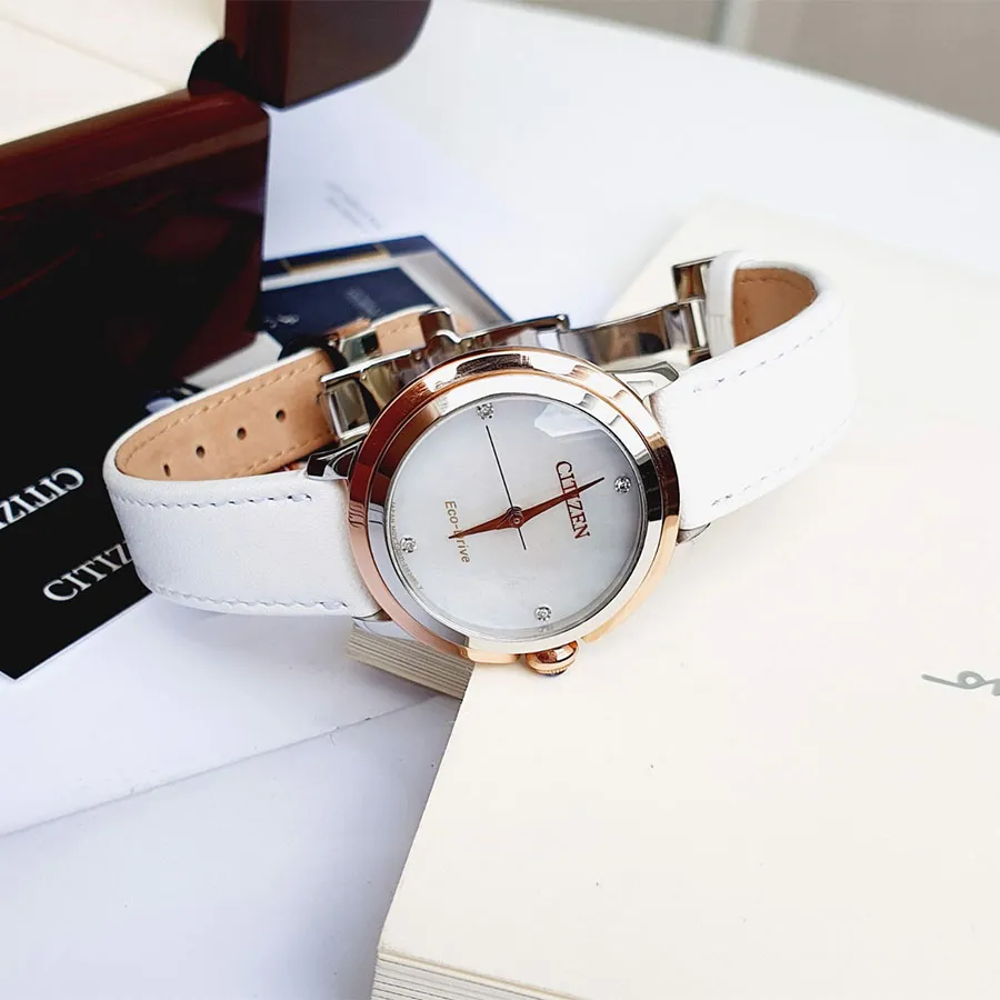 Mua Đồng Hồ Nữ Citizen Eco-Drive EM0796-08Y Màu Trắng - Citizen - Mua ...