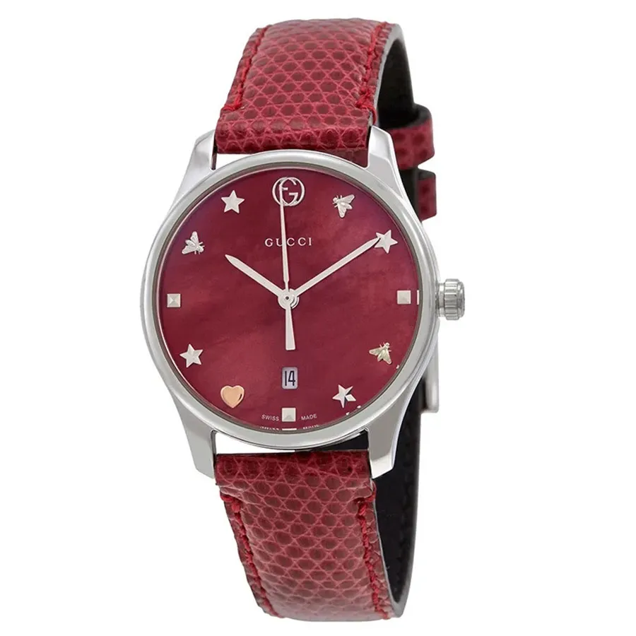 Đồng Hồ Nữ Gucci G-Timeless YA126584 Màu Đỏ | Vua Hàng Hiệu
