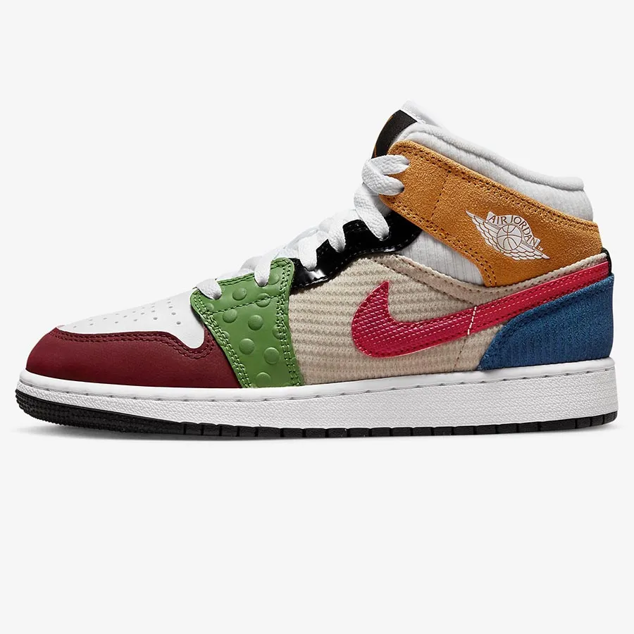 Mua Giày Thể Thao Nike Air Jordan 1 Mid Patchwork DR6957-100 Phối Màu ...