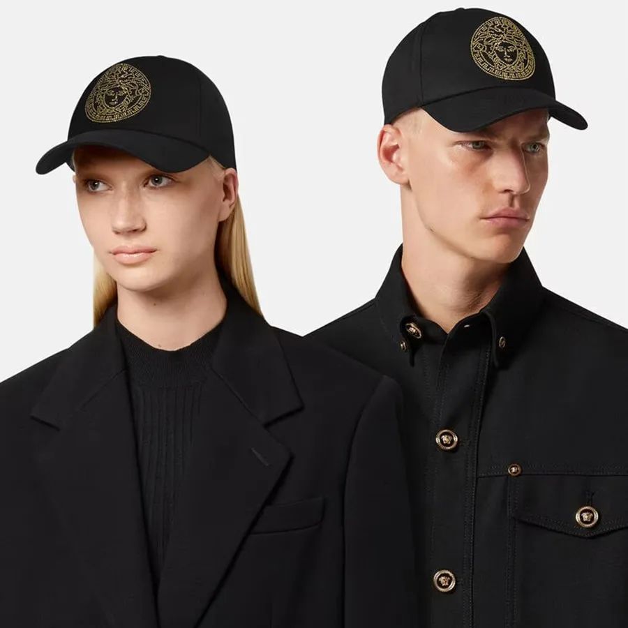 Mua Mũ Versace Medusa Logo Baseball Cap Màu Đen Size 57 - Versace - Mua ...
