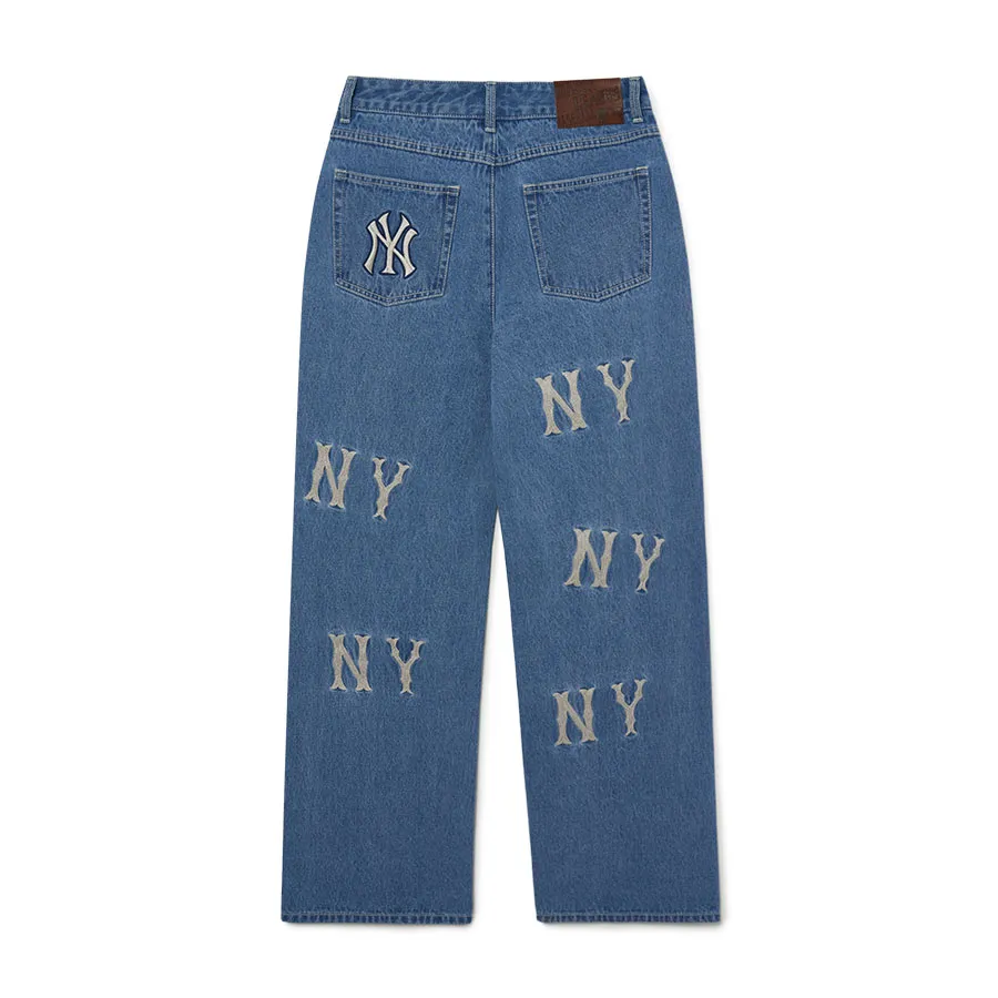 Mua Quần Jean Nữ MLB denim logo Mega New York Yankees 3FDPB0131-50INS ...