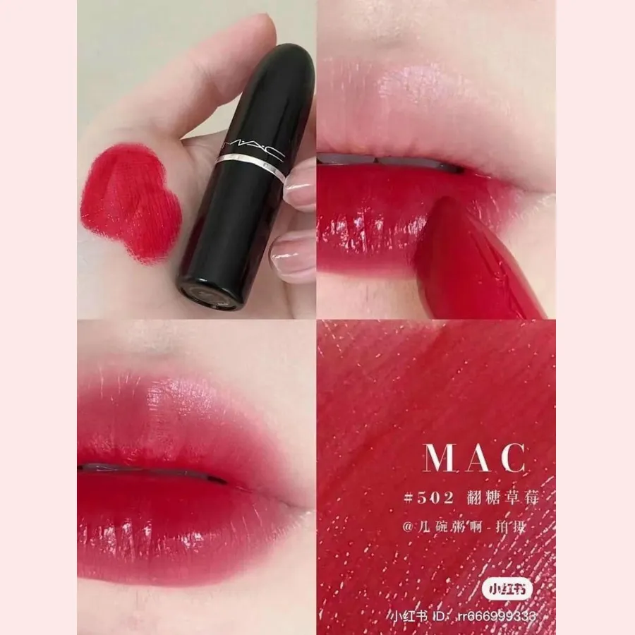 Mua Son MAC Lustreglass Lipstick Cockney 502 Màu Đỏ Hồng chính hãng ...