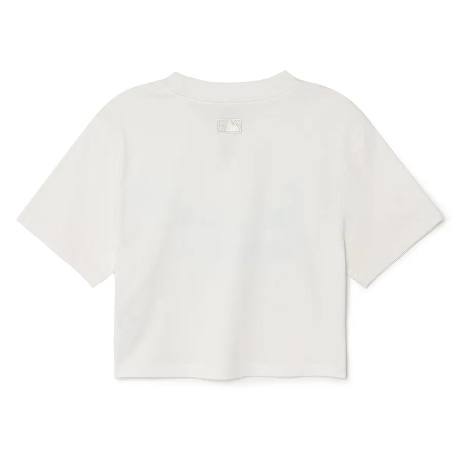 Mua Áo Croptop Nữ MLB Logo New York Yankees 3FTSB0733-50IVS Màu Trắng ...