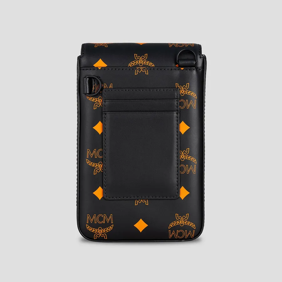 Mua Túi Đeo Chéo MCM Vallarta Orange Color Splash Logo MMRBASX04O9001 ...