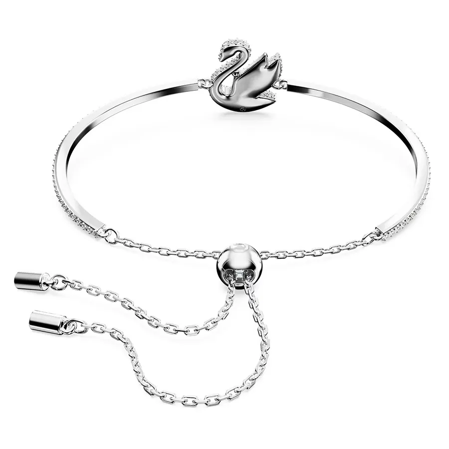 Mua Vòng Đeo Tay Swarovski Iconic Swan Bangle Swan, White, Rhodium ...
