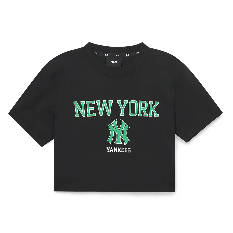 Áo Croptop Nữ MLB Varsity Crop New York Yankees 3FTSV0333-50BKS Tshirt ...