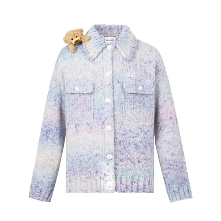 Áo Khoác 13 De Marzo Gradual Color Shade Woolen Coat Purple FR-JX-482 ...