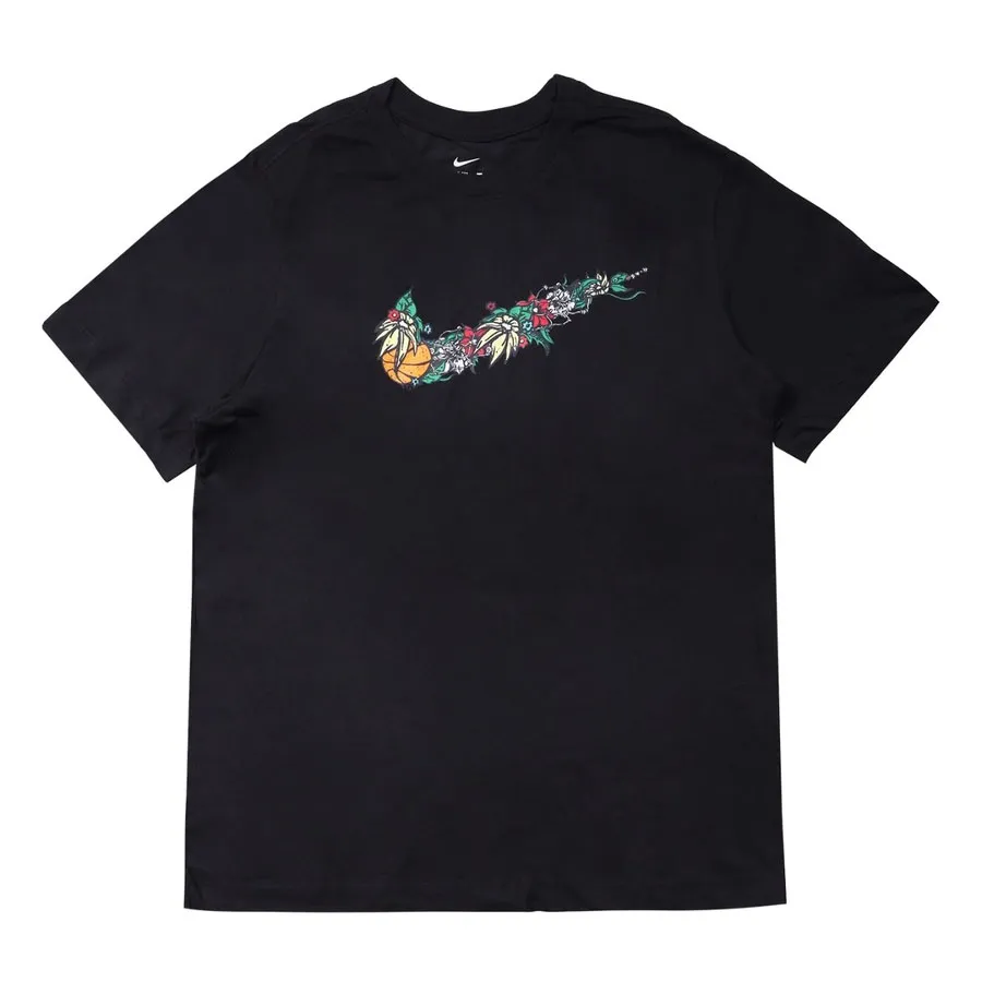Áo Thun Nam Nike Flowers Large Logo Casual Sports T-Shirt DV1215-010 ...