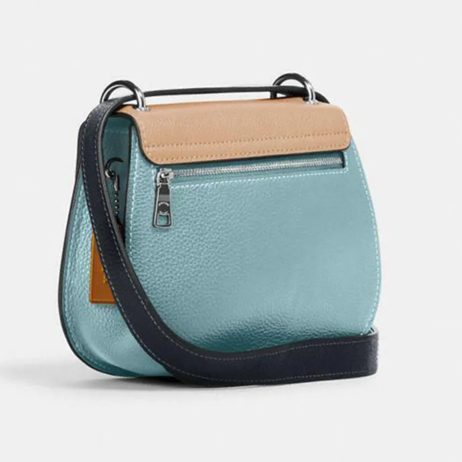 Mua Túi Đeo Chéo Nữ Coach 1330 Remi Saddle Colorblock Taupe Multi Phối ...