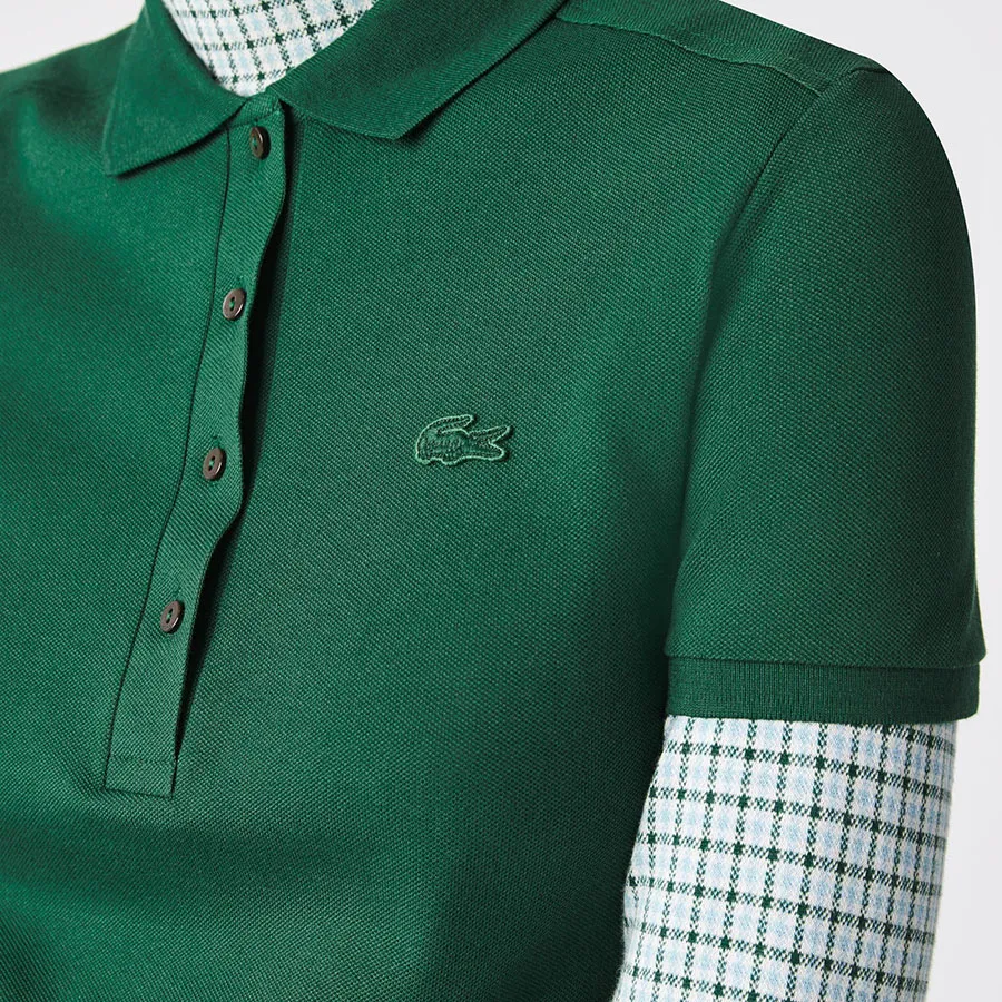 Mua Áo Polo Nữ Lacoste Women's Slim Fit Stretch Cotton Piqué Shirt ...