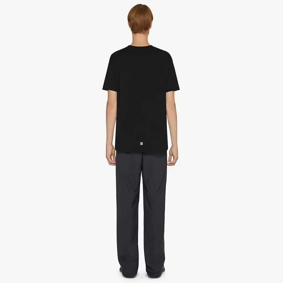 Mua Áo Phông Nam Givenchy Logo Printed Tshirt BM716R3YAA 001 Màu Đen ...