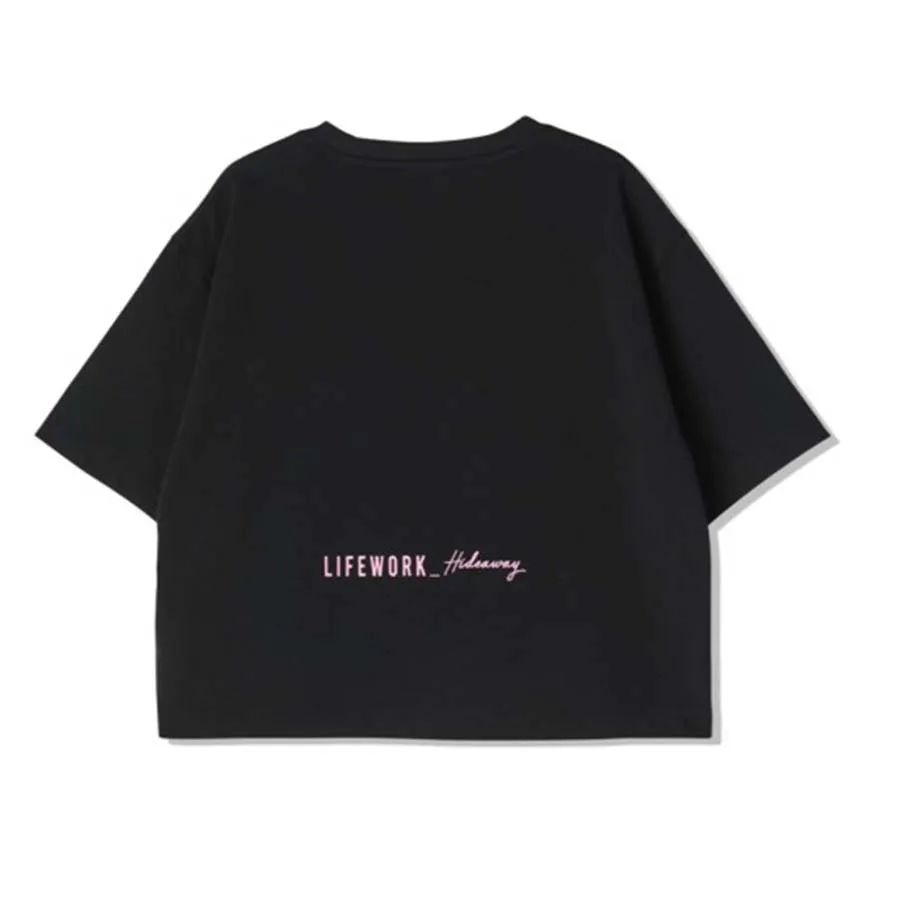 Mua Áo Phông Nữ LifeWork Figure Silhouette Short T-Shirt LW235TS794 Màu Đen Size S - LifeWork ...