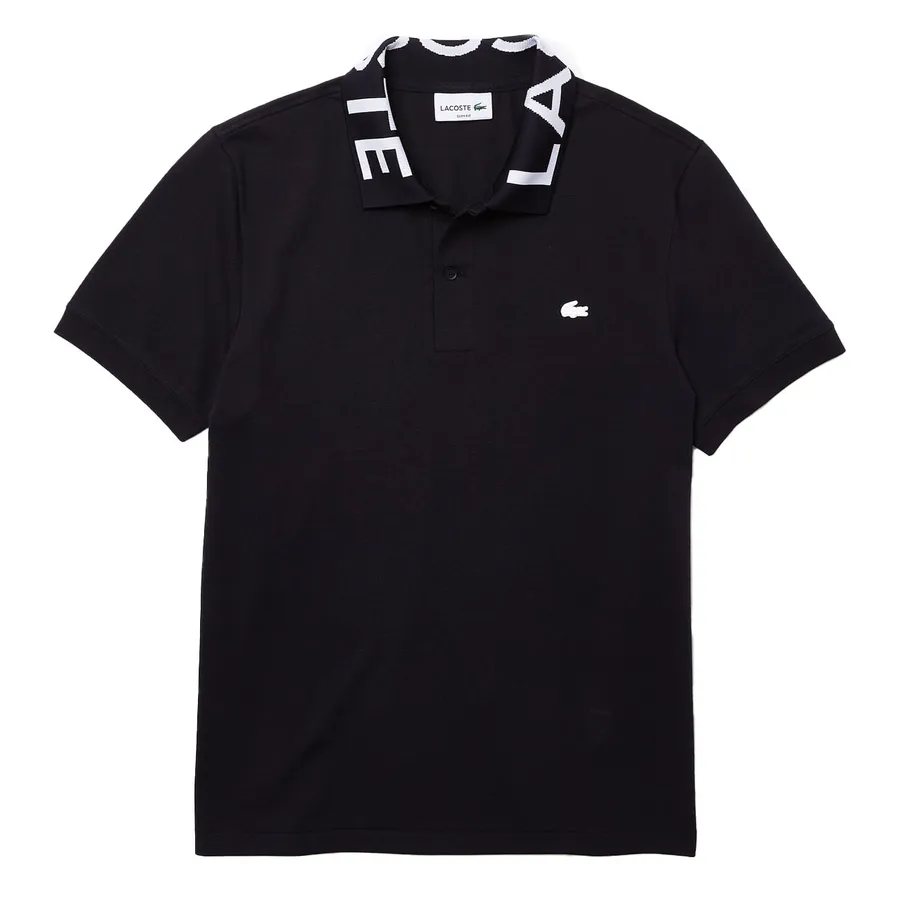 Mua Áo Polo Nam Lacoste Slim Fit Lettered Neck Light Breathable Piqué Polo PH7647-031 Màu Đen ...