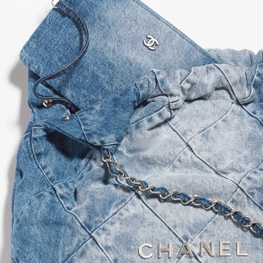Mua Túi Đeo Vai Nữ Chanel 22 Denim Medium Màu Xanh - Chanel - Mua tại ...