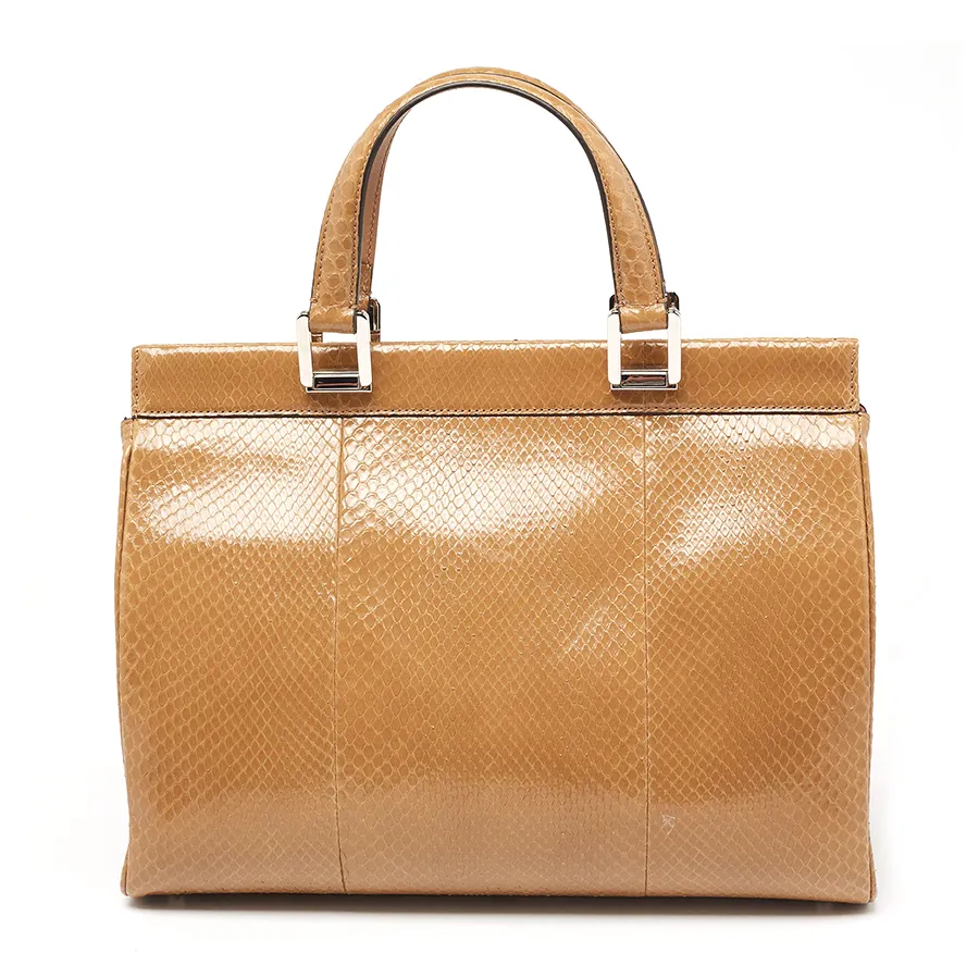 Mua Túi Xách Nữ Gucci Light Brown Python Leather Zumi Tote Bag Màu Nâu ...