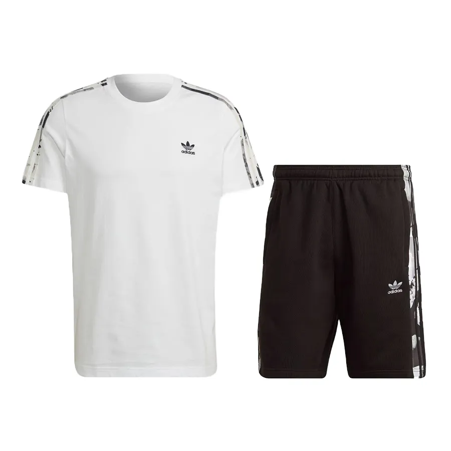 Bộ Thể Thao Nam Adidas 3-Stripes Camo HK2798/HK2812 Màu Trắng Đen Size ...