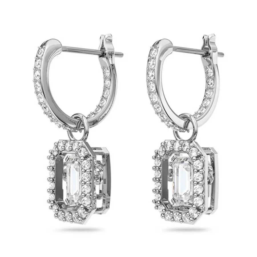 Khuyên Tai Nữ Swarovski Millenia Drop Earrings Octagon Cut, White ...